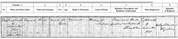 Edmund Bull & Frances Lock – George Gray – Stonemason & Builder