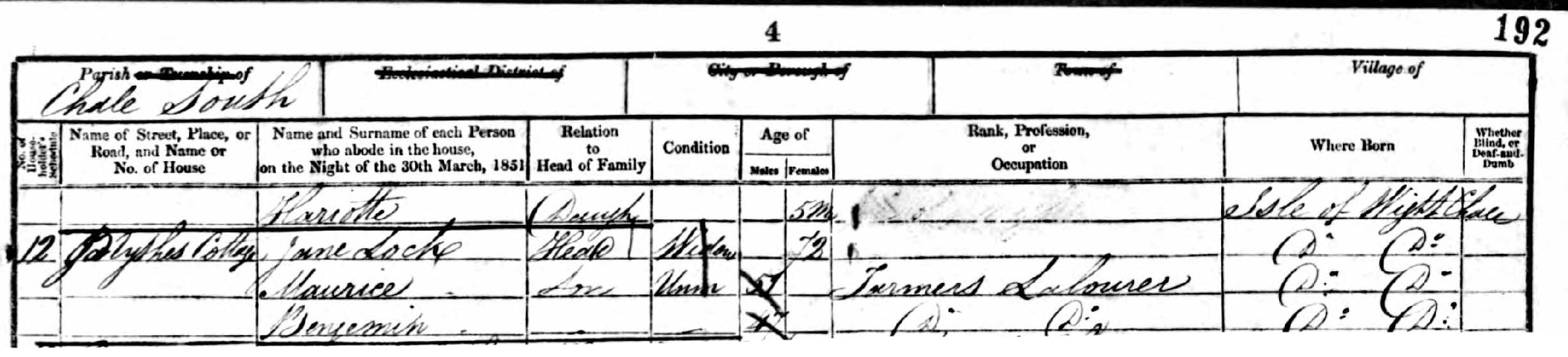 Maurice Lock & Ann White – Family – George Gray – Stonemason & Builder